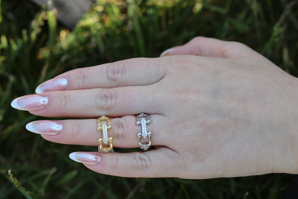 U Link Stone Ring – Gemberry